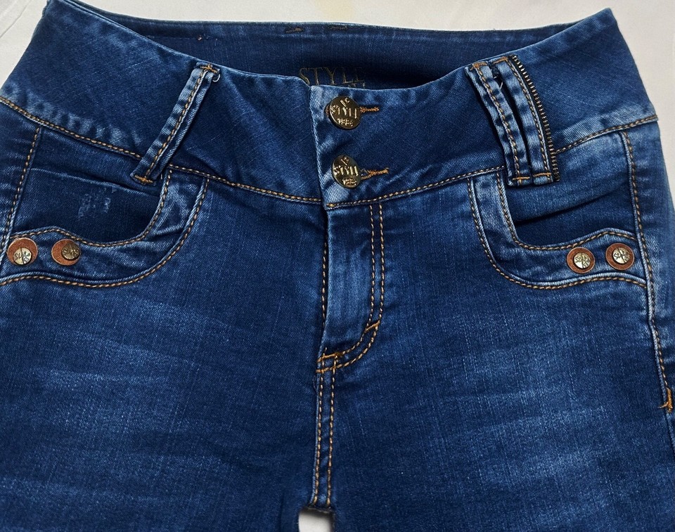 Style H 48 Special Denim Design Imported Women Jeans Stretch Wide Waist ...