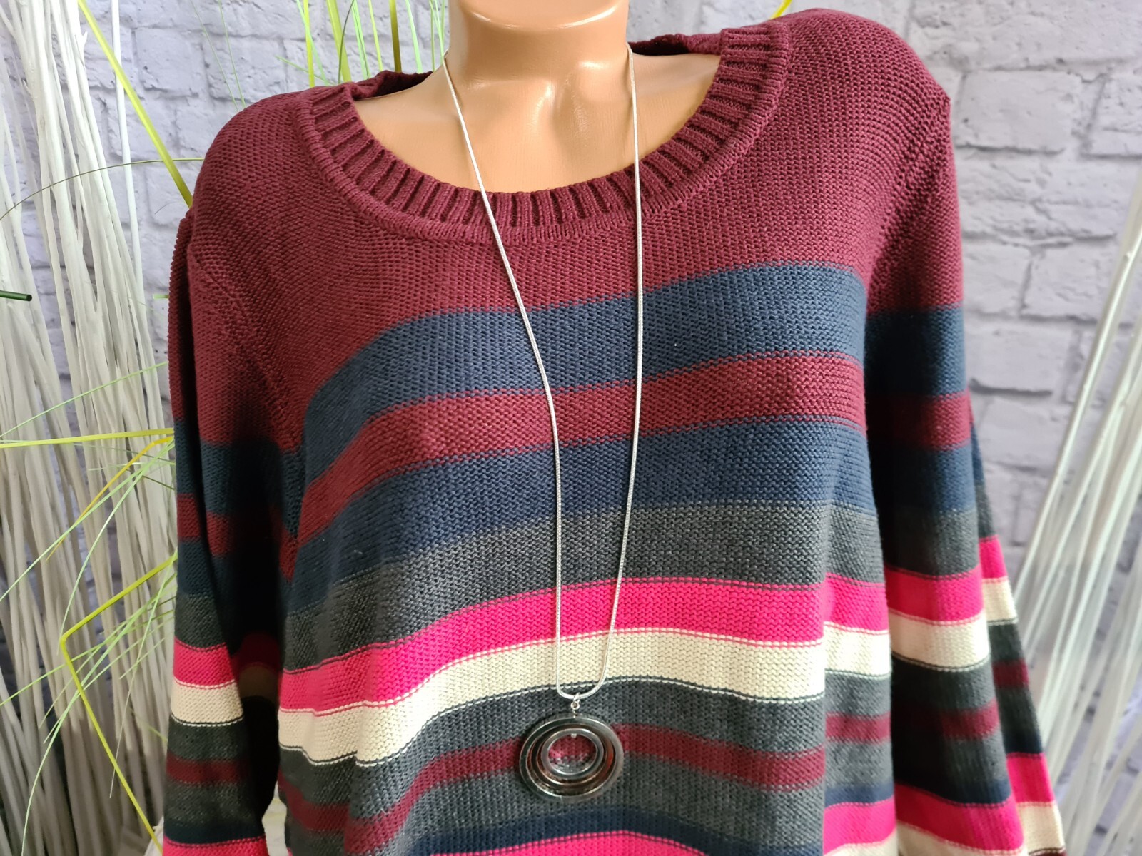 Sheego Pullover Pulli Strick Mehrfarbig Streifenmuster (9 930) Übergröße NEU | eBay.de