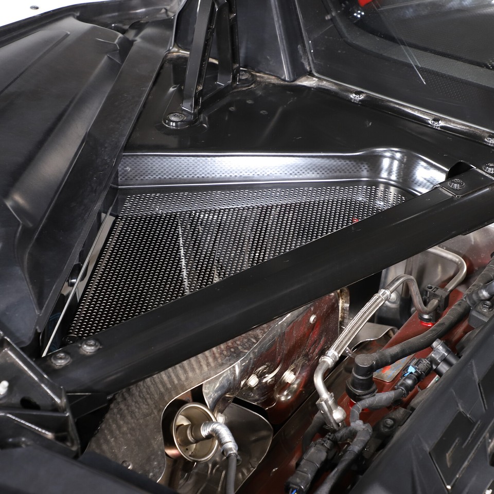 Stainless steel Engine Bay Engine Side Panel Cover For Corvette C8 ...