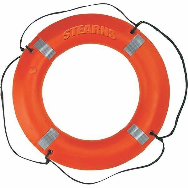 Stearns I030org Ring Boat Pool Buoy Orange Polyethylene Life Preserver ...