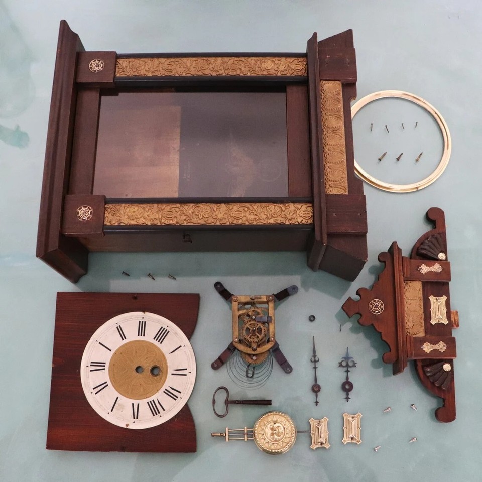 MAUTHE Mantel Clock Antique SPECIALTY! 1902-1905 Germany RESTORED AND ...
