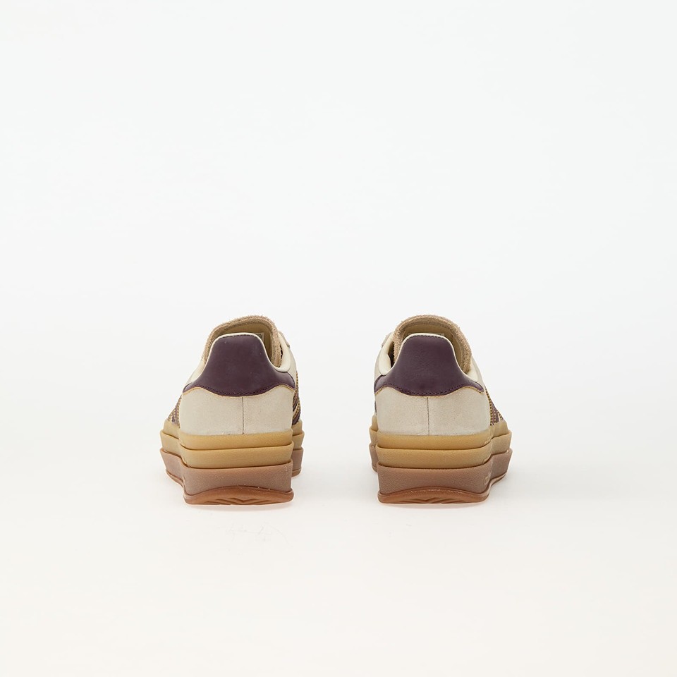 W Adidas Originals Gazelle Bold Cream White Maroon JQ5127 Casual Shoes ...