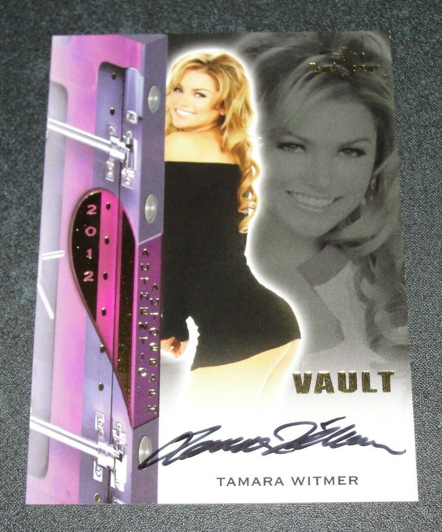 2012 Benchwarmer TAMARA WITMER Vault Gold Foil Black Ink Auto Playboy ...