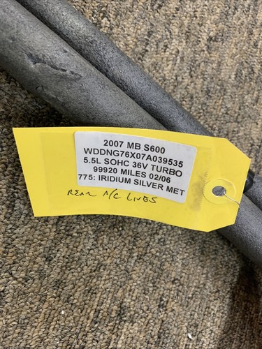 A2218300916 шланг кондиционера Mercedes W221 задний кондиционер SB | eBay