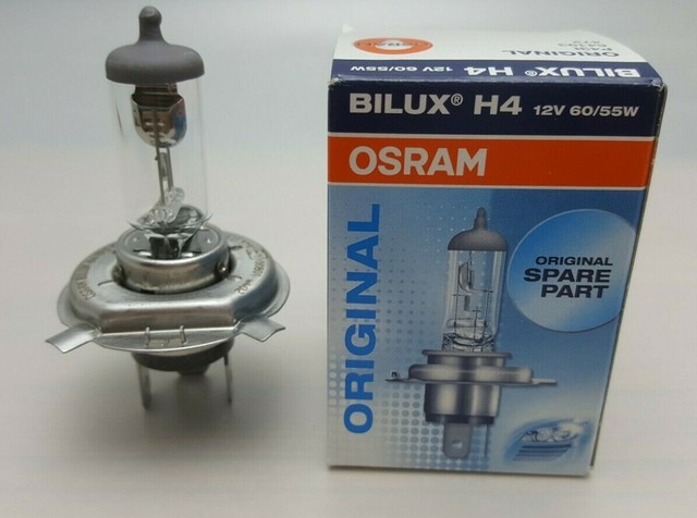 One OSRAM H4 Bilux 60/55w P43t 64193 12v Light Bulb Halogen Made in ...
