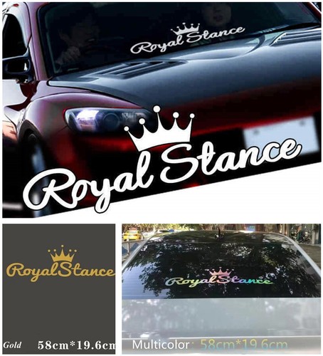 "Royal Stance" Car Vinyl Door Fender Window Decal Windshield Sticker ...