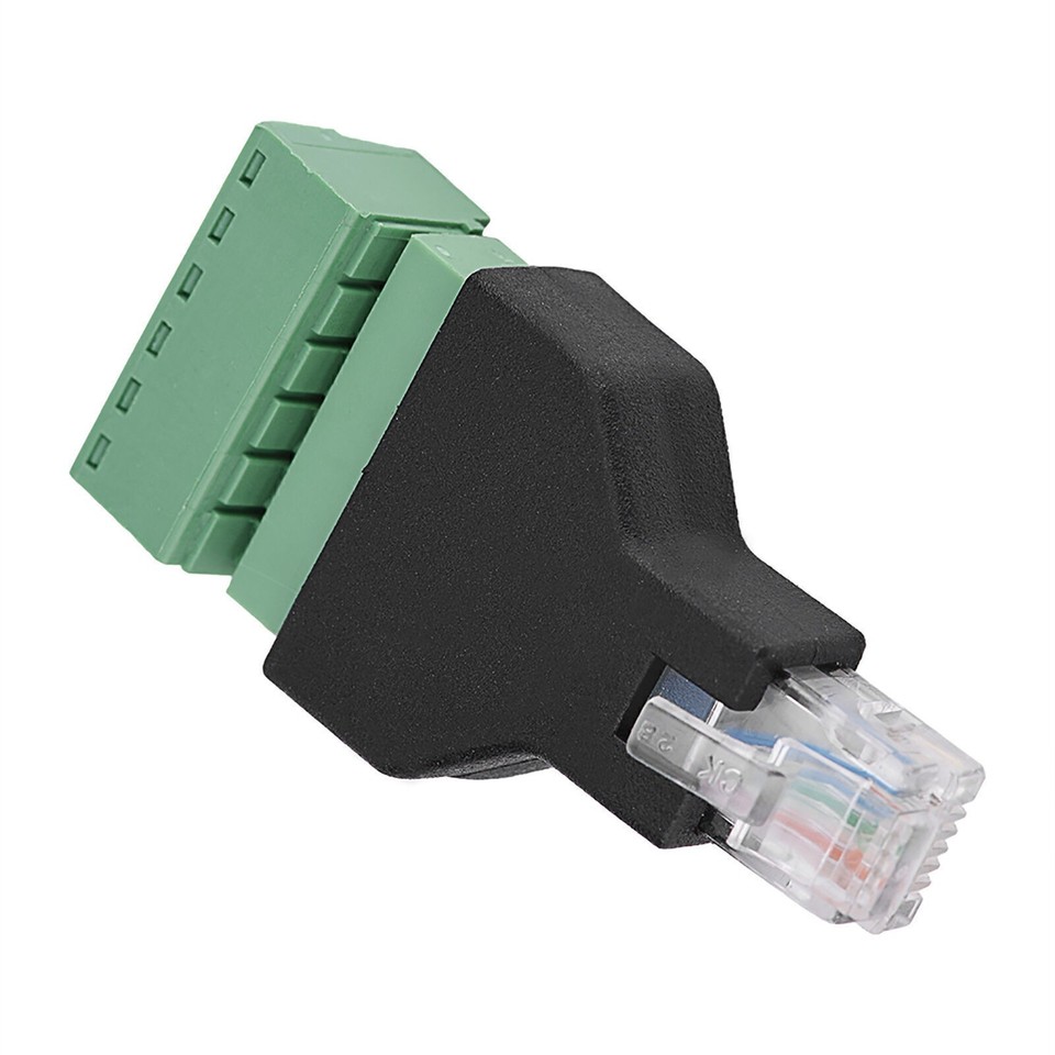 1Pcs Ethernet RJ12 6P6C Male to 6 Pin Screw Terminals Adapter Connector ...