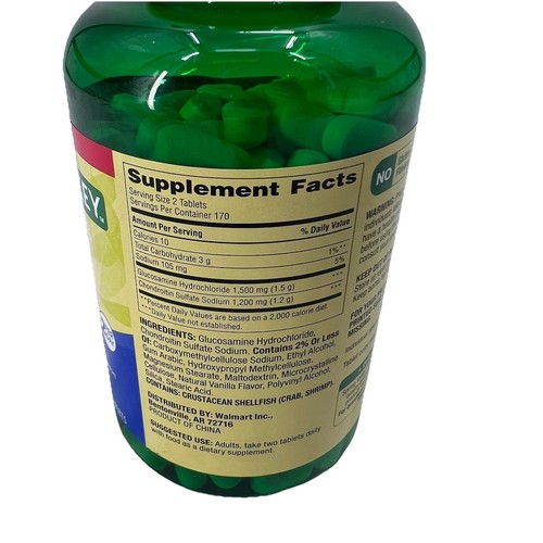 Spring Valley Triple Strength Glucosamine Chondroitin Joint Health 340 ...