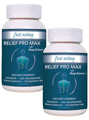 Relief Pro MAX - Inflammation and Pain Relief (2 bottles 120 Caps ...