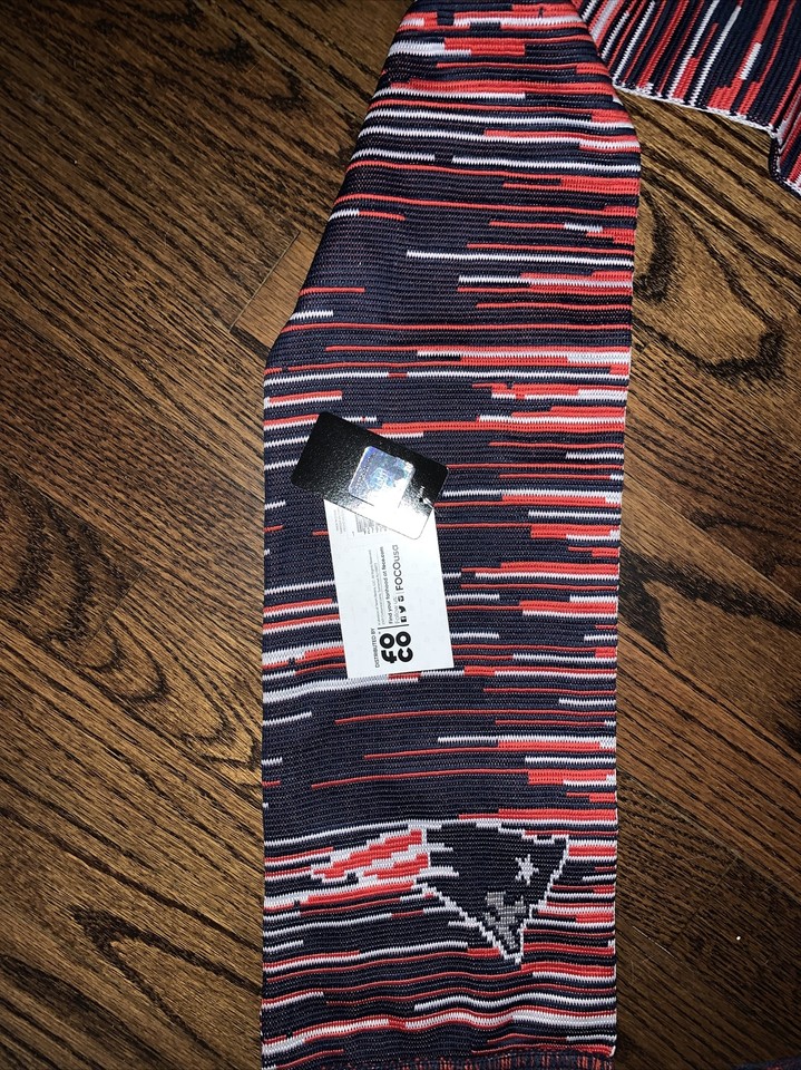 FOCO NFL Unisex Big Logo Matrix Knit Scarf - New England Patriots | eBay