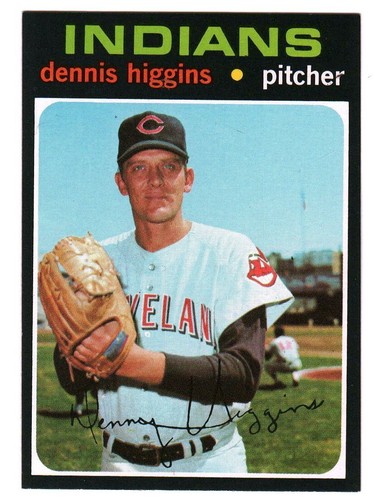 1971 Topps #479 Dennis Higgins, Cleveland Indians | eBay