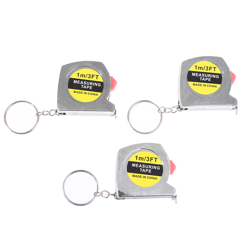 1M/3ft Retractable Stainless Steel Pocket Measuring Ruler Tape Measure ...