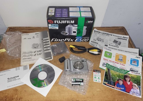 Fujifilm FinePix Digital Camera E500 4.1 Mega Pixels in Box | eBay