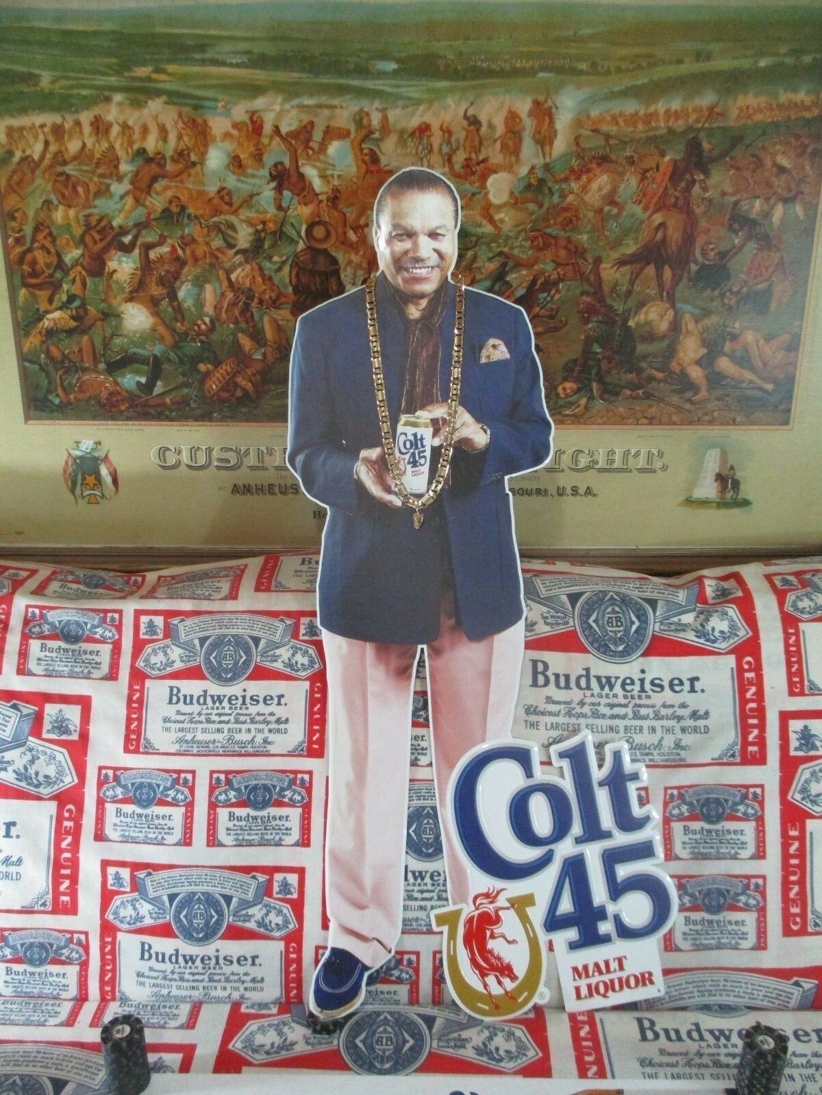 Billy Dee Williams Colt 45 Neon Sign