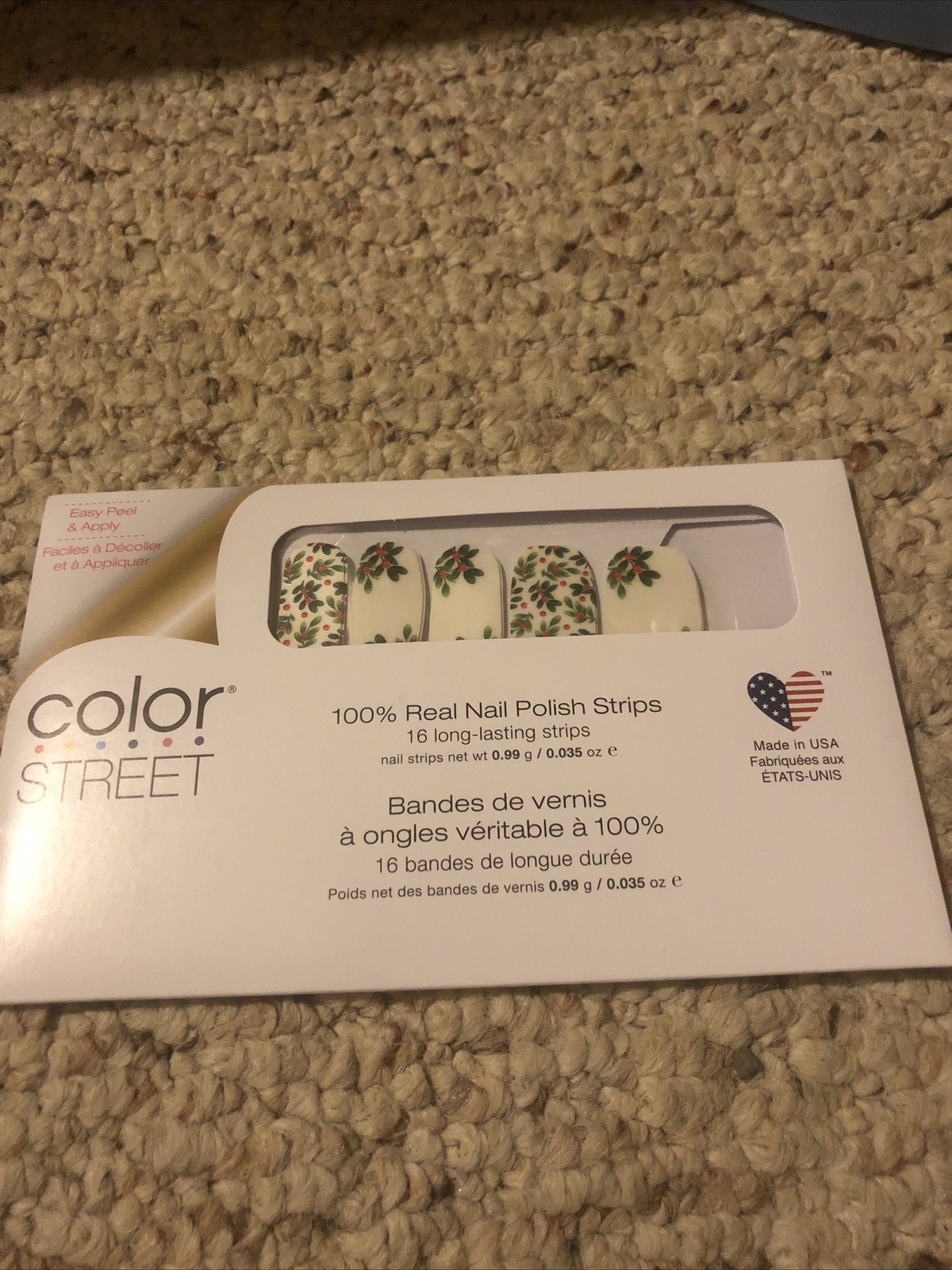 Color Street Berry Merry Nail Polish Strips - Free Ship in Env with ...