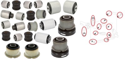 Rear Subframe Control Trailing Arm Wishbone Bushes Bushings for Volvo ...