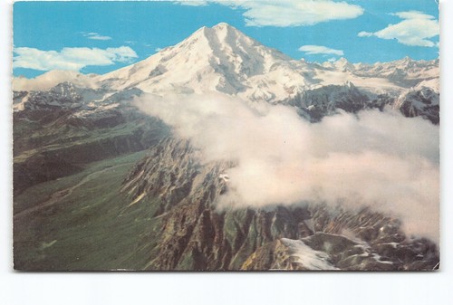 Aerial View Mt Redoubt Dormant Volcanic Peak AK Chrome Postcard Vtg ...