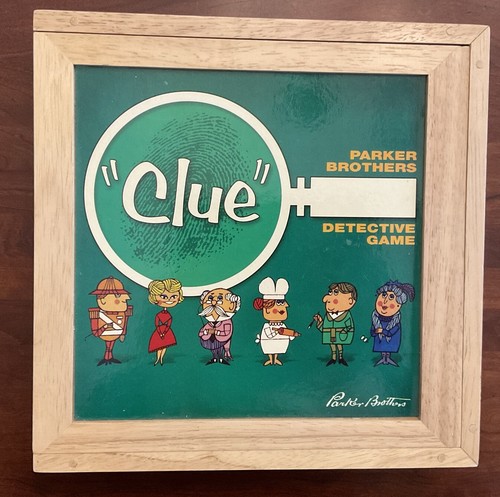 Clue Board Game Vintage Edition 2002 Nostalgia Games Series Wood Box ...