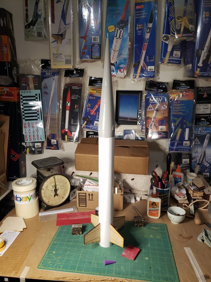 2.2" Dia. Nike Smoke, Model Rocket kit From Bad Boy Rocketry. 29mm ...