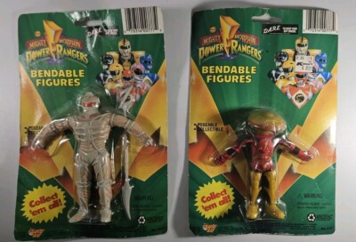 Vintage 1995 POWER RANGERS 4" BENDABLE ALPHA 5 FIGURE Gordy Toys And ...