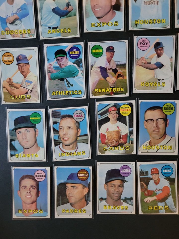 1969 Topps Baseball Cards - EX to EXMT - Boston Red Sox | NY Yankees ...