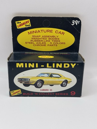 Vintage Mini Lindy Series No. 9 1968 Camaro SS Lindberg Model Car ...