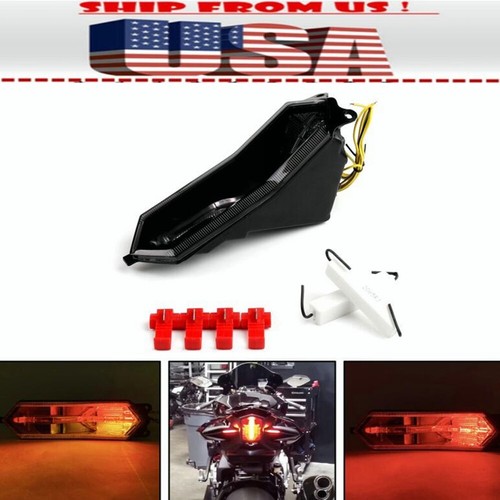 Smoke LED Brake Tail Light Turn Signal For Yamaha R6 17-22,R1/M/S 15-22 ...