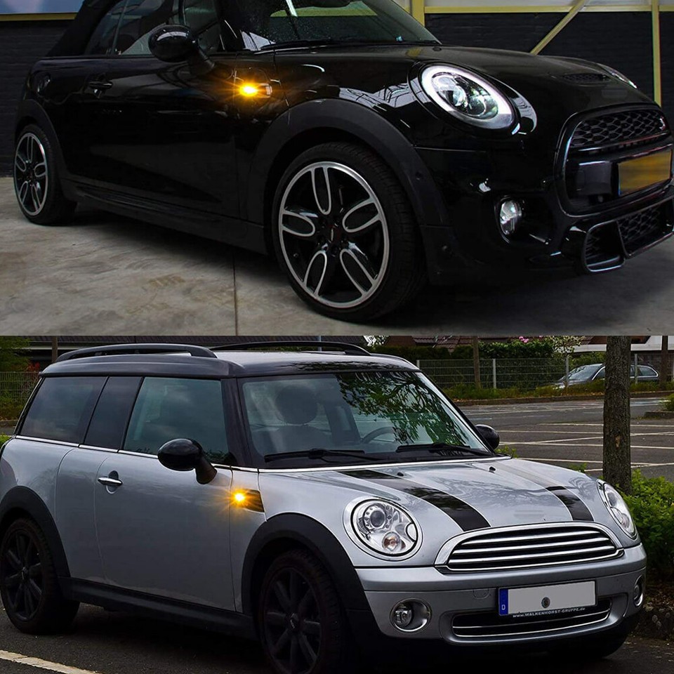 For MINI Cooper R58 R55 R56 Smoked Lamp Front Rear LED Side Fender ...