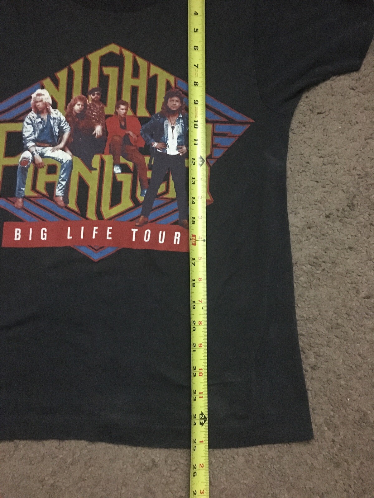 Vintage 1987 Night Ranger Big Life Tour Shirt M Mediu… - Gem