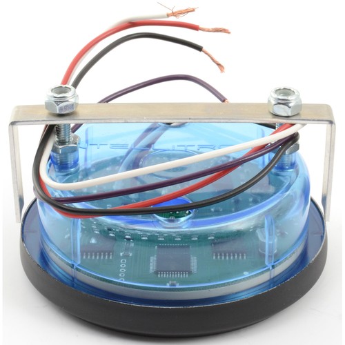 3 3/8" Universal Speedometer Tachometer Combo Gauge Blue LED Black ...