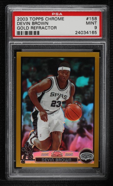 2003-04 Topps Chrome - Gold Refractor #158 Devin Brown /50 (RC) for ...