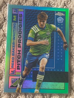 2022 TOPPS CHROME MLS REED BAKER WHITING ROOKIE RC /299 AQUA X-FRACTOR ...