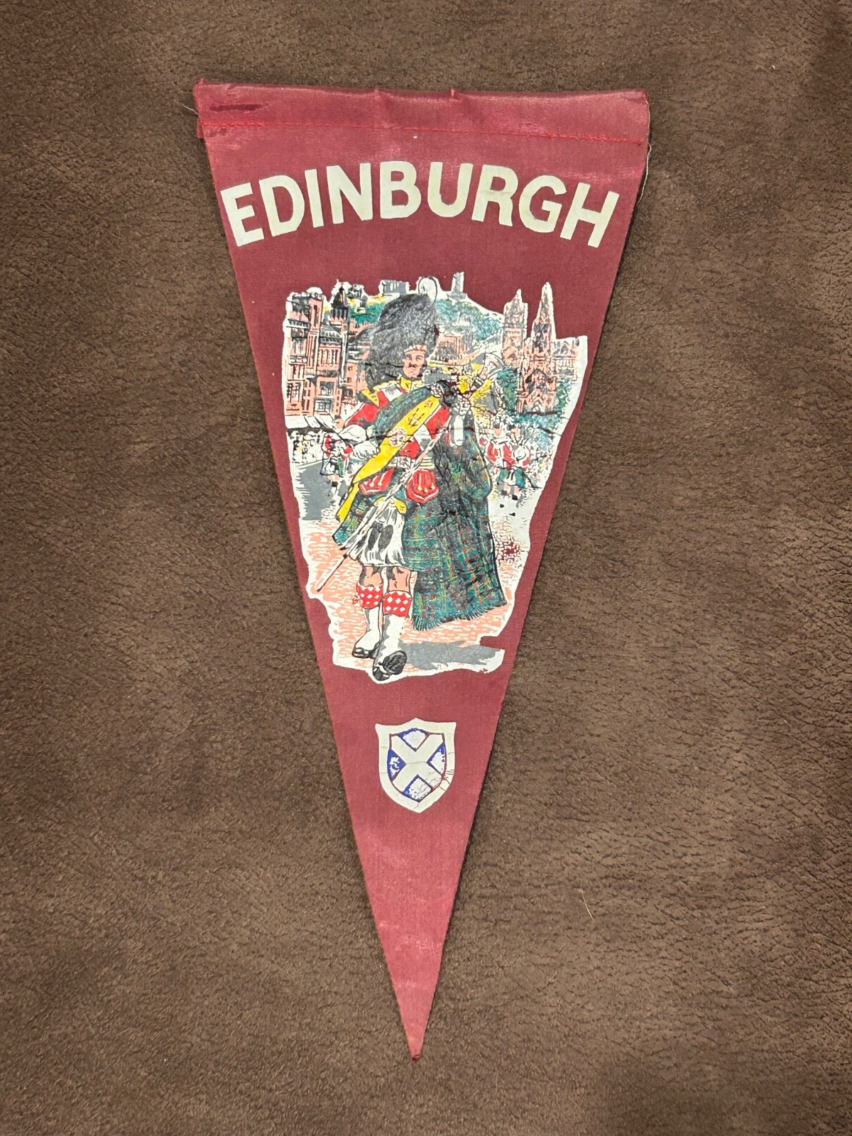 Vintage Pennant Banner EDINBURGH Flag ~ 12" X 6" | eBay