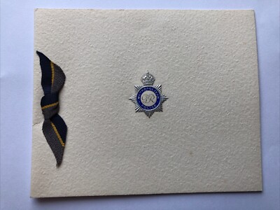 Embossed Christmas Greetings Card Metropolitan Police Buckingham Palace ...