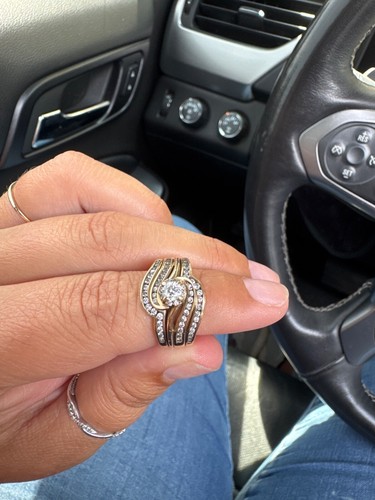 Women’s Gold Yellow Gold. 2 bands and engagement ring size 7. Paid ...