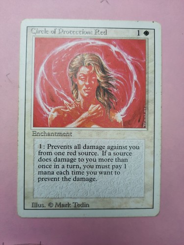 MTG 1x Circle of Protection: Red - Revised - creased | eBay UK