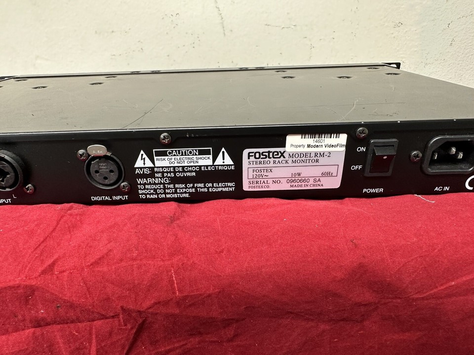 Fostex Rm-2 1RU rack mount sudio monitoring system. AES digital ...