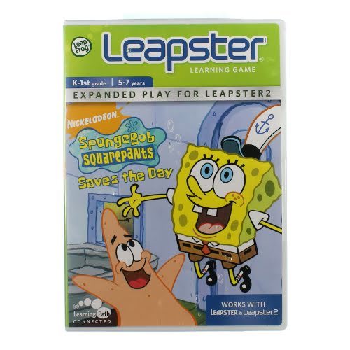 NEW LeapFrog Leapster Learning Game SpongeBob Squarepants Saves the Day ...