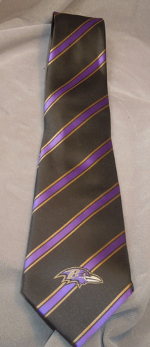 Vintage Striped Purple Black Baltimore Ravens FootBall NFL Men's Neck ...