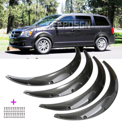 4X For Dodge Grand Caravan Carbon Look Fender Flares Extra Wide Wheel ...