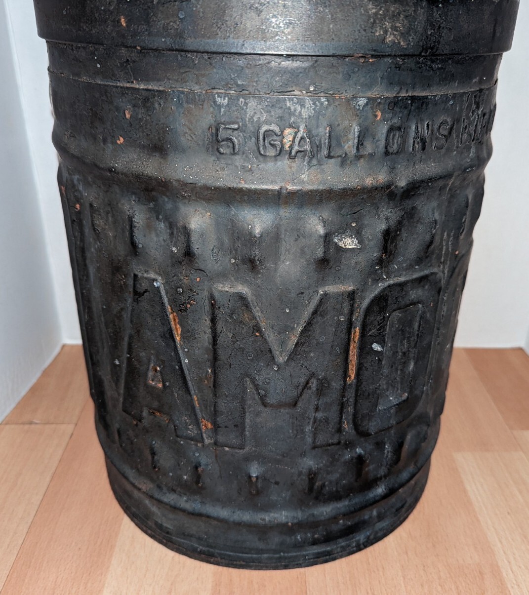 ANTIQUE G. R. CO. ELLISCO 191 5 GALLON OIL CAN AMOCO | eBay