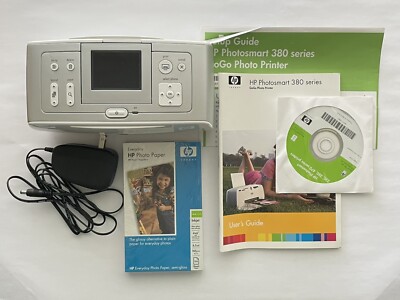 HP Photosmart 385 Digital Photo Printer W/ Disc, Instructions, Photo ...