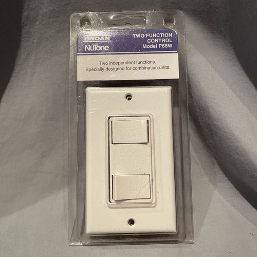 BROAN NuTone 2 Switch ~ Two Switches / 2 Function Control ~ Model P68W ...