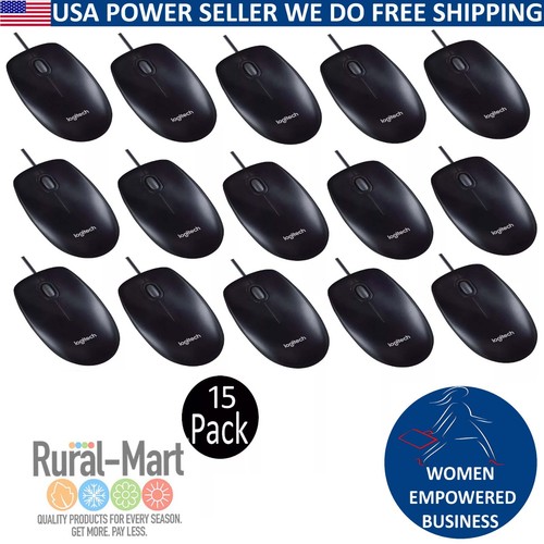 15 Pack Logitech M90 USB Scroll Optical Mouse | eBay