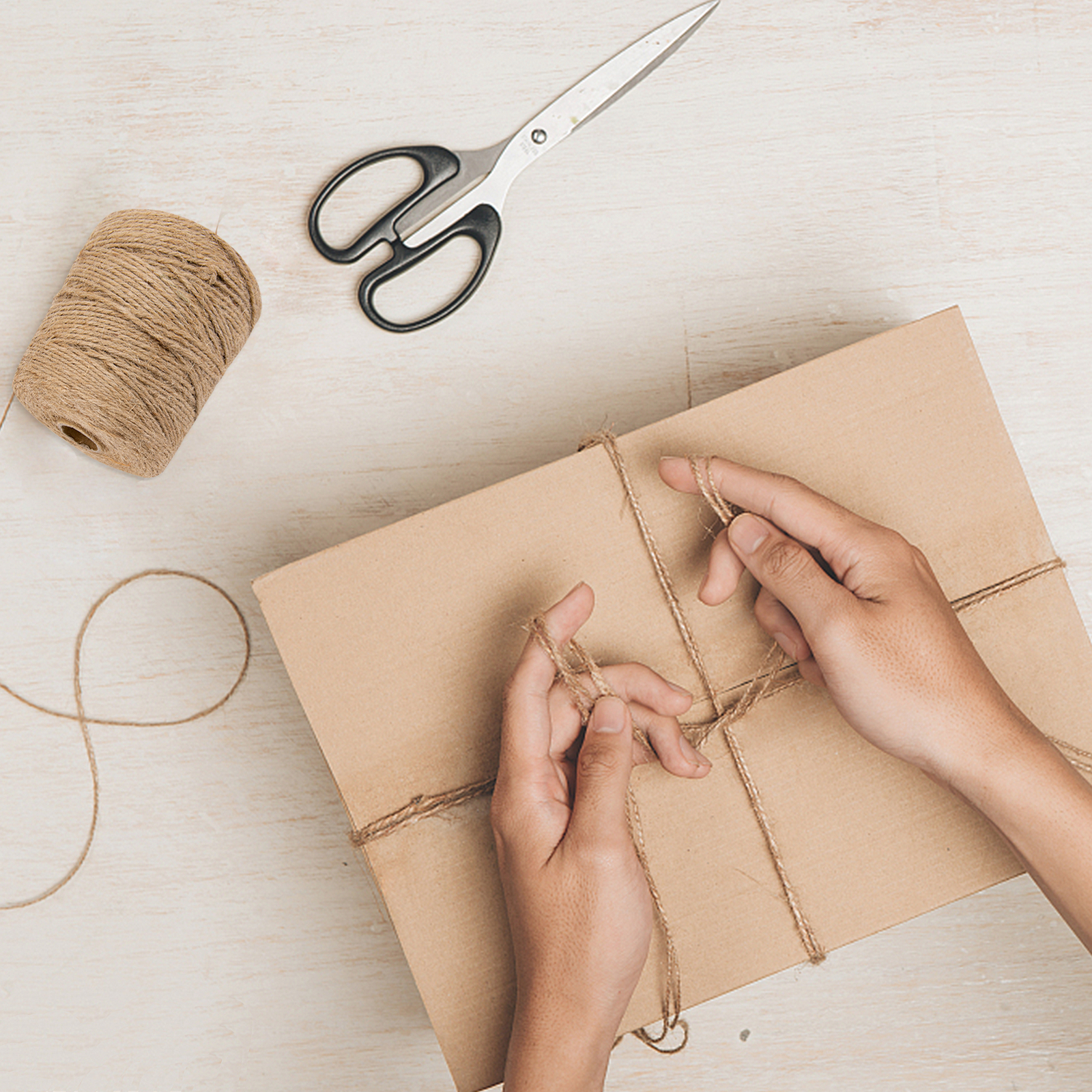 Time to Sparkle 500FT-5000FT Natural Brown 3ply Shabby Twine String ...