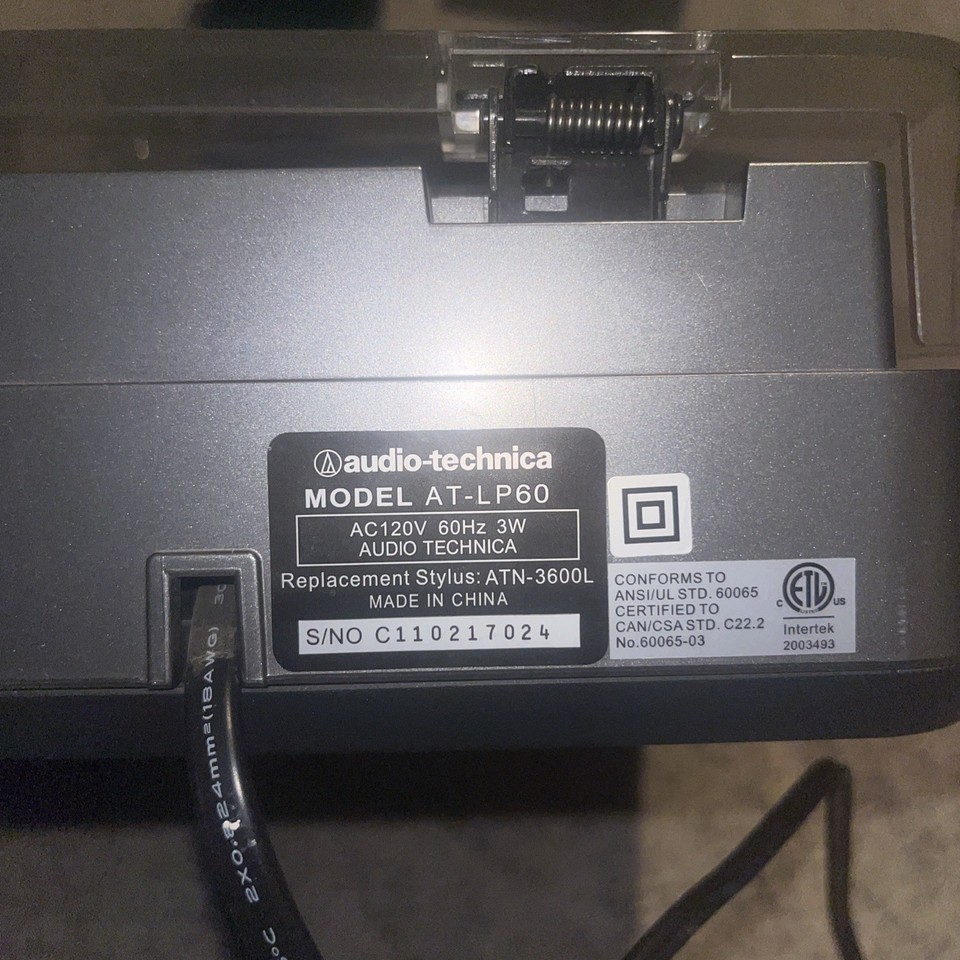 Audio Technica Model AT-LP60 Automatic Belt Drive Stereo Turntable ...