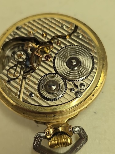 Antique Hamilton 21j 16s 992 Double Roller Pocket Watch Wadsworth 14k ...