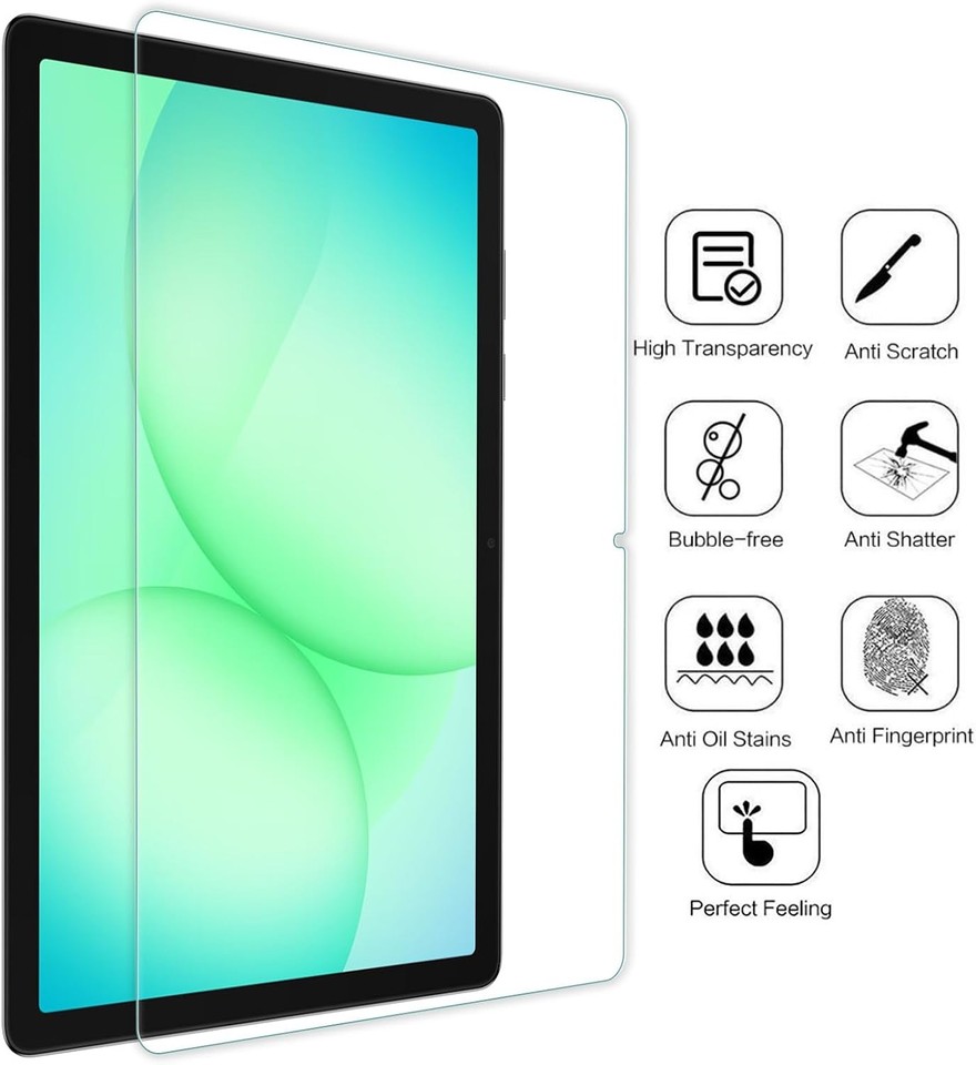 Case for Samsung Galaxy Tab A11+ 11'' - HD Clarity Tempered Glass ...