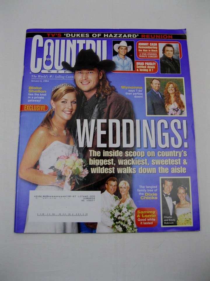 Country Weekly Magazine Spans January - March 2004 Blake Shelton Garth ...
