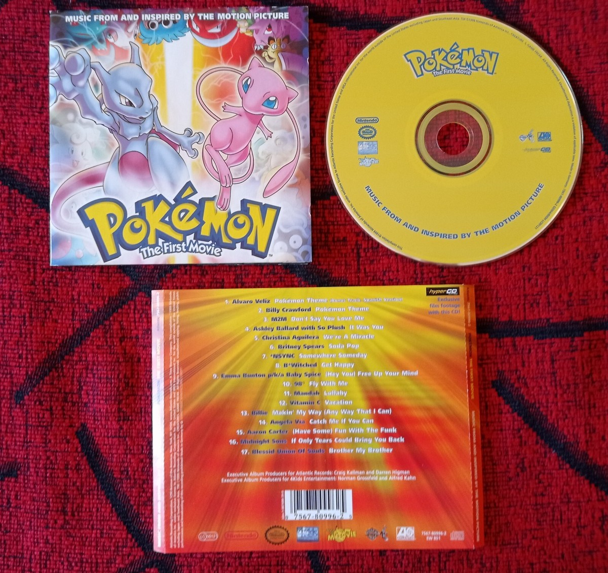 Pokemon The First Movie Original Soundtrack Music Cd 2000